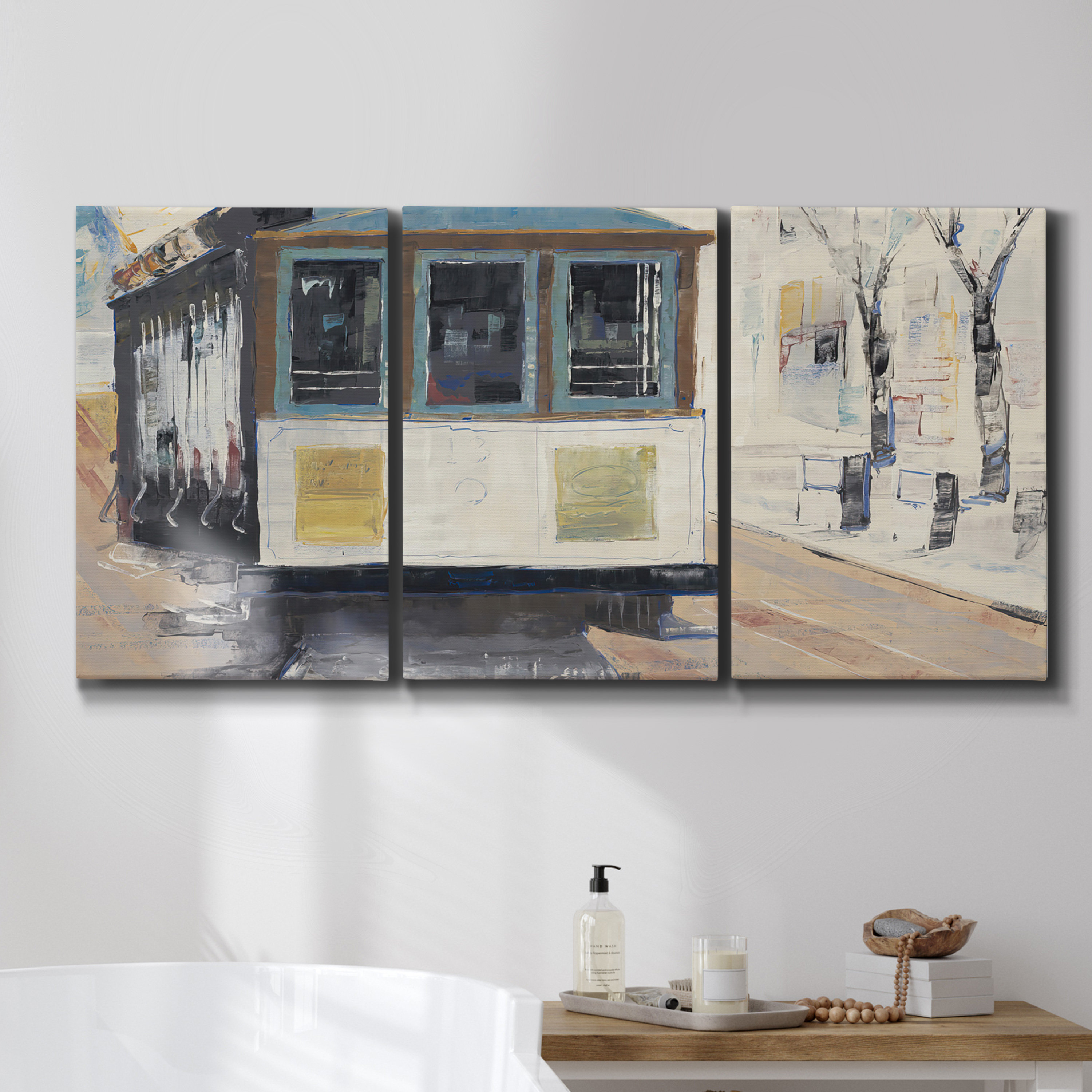 Wildon Home® Water Lilies, 1914 Framed On Canvas 3 Pieces Print | Wayfair